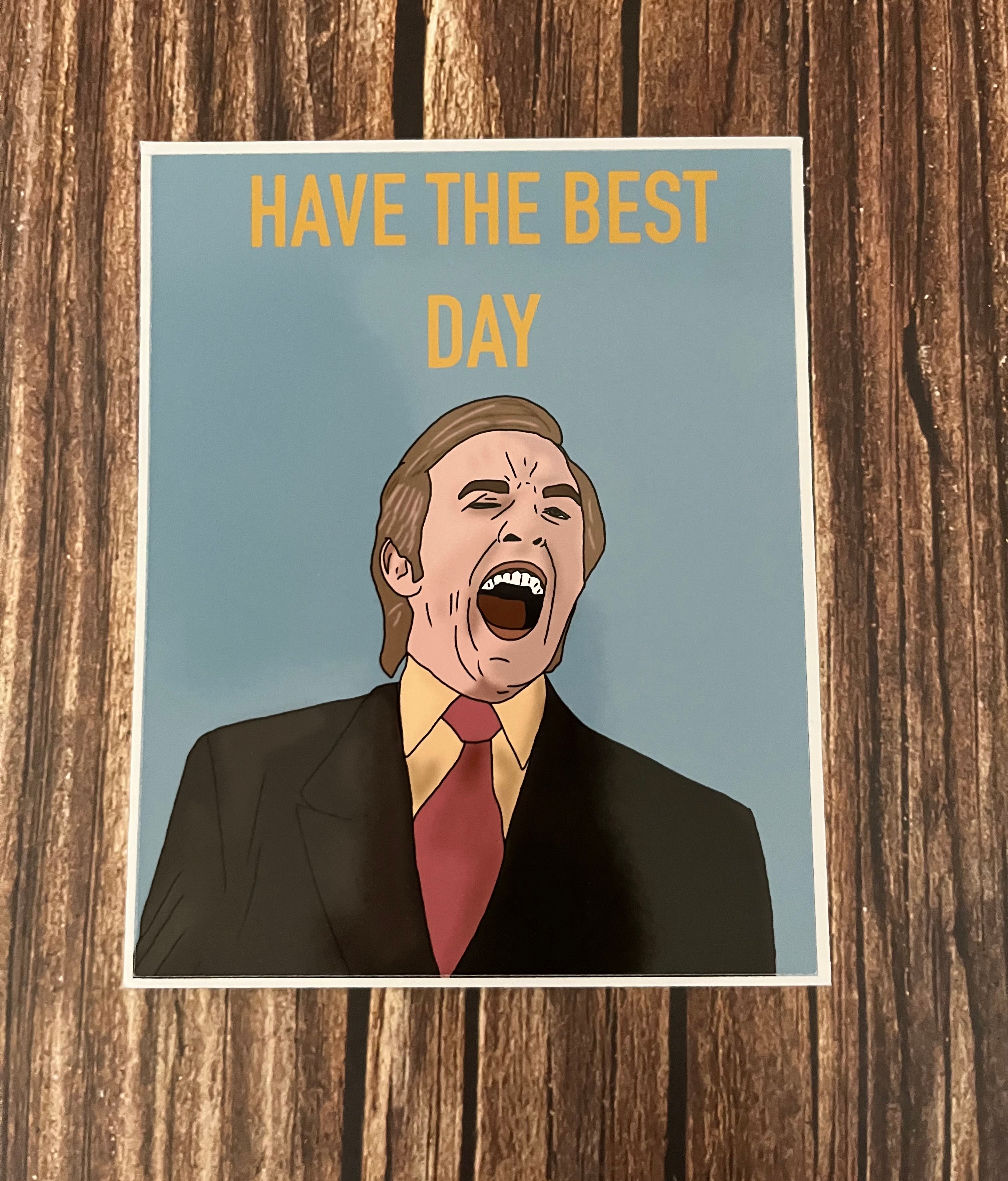 Alan Partridge Dan Have The Best Day Wine Sticker Labels – More Jam